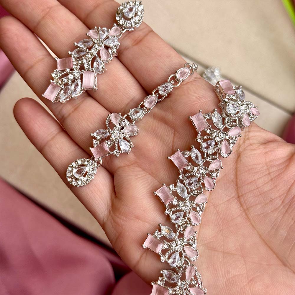 Amelia Set (Silver Pink) – Alita Accessories